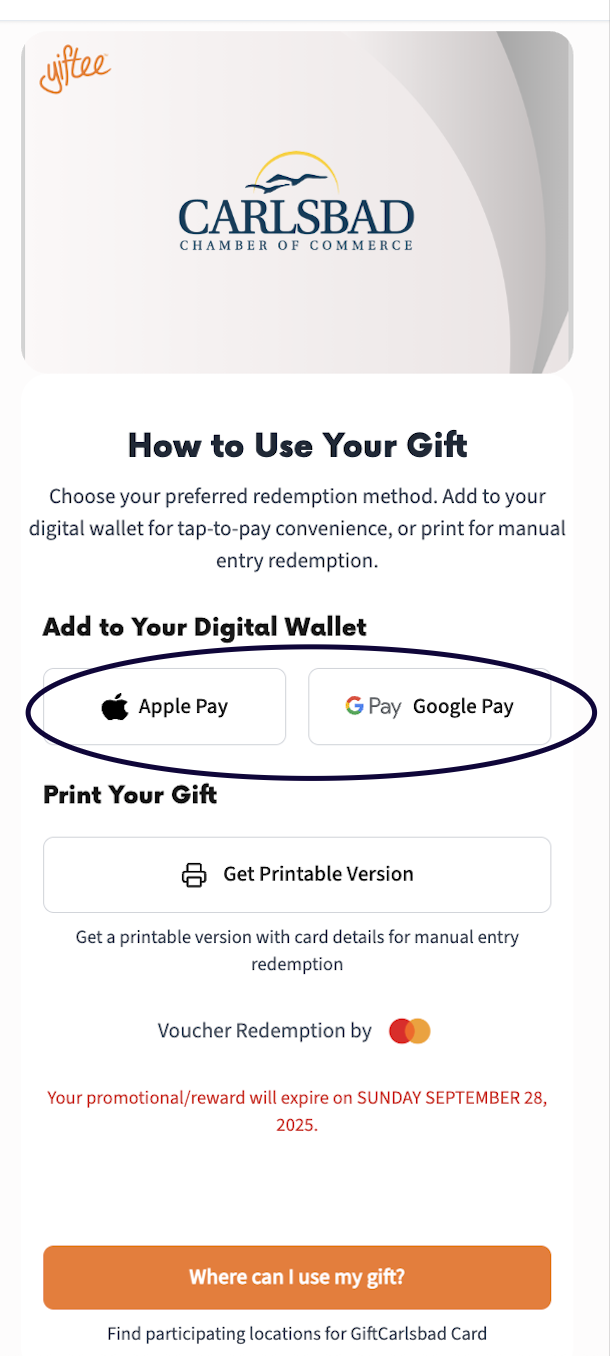 I just received a Yiftee gift, how do I redeem it? – Yiftee Support Center