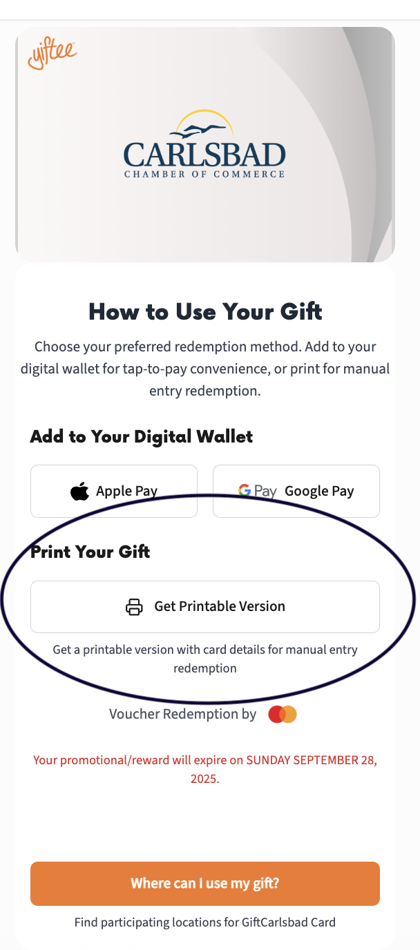 I just received a Yiftee gift, how do I redeem it? – Yiftee Support Center