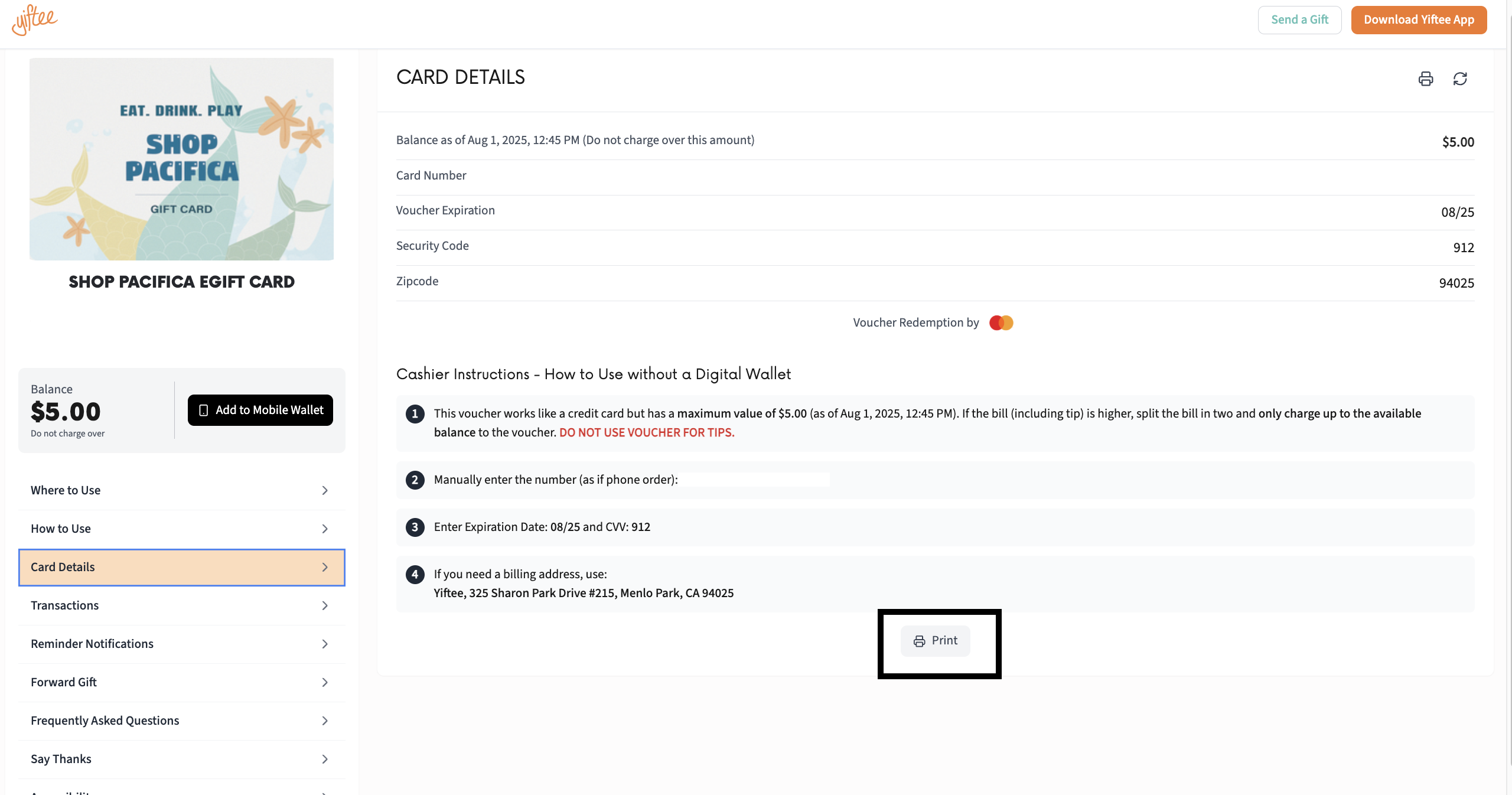 The card won't go through, what is the problem? – Yiftee Support Center