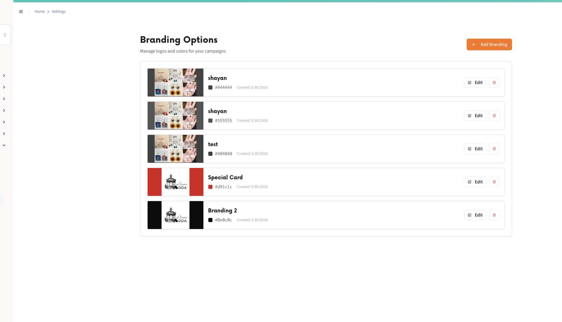 Using Branding Options for Campaigns – Yiftee Support Center